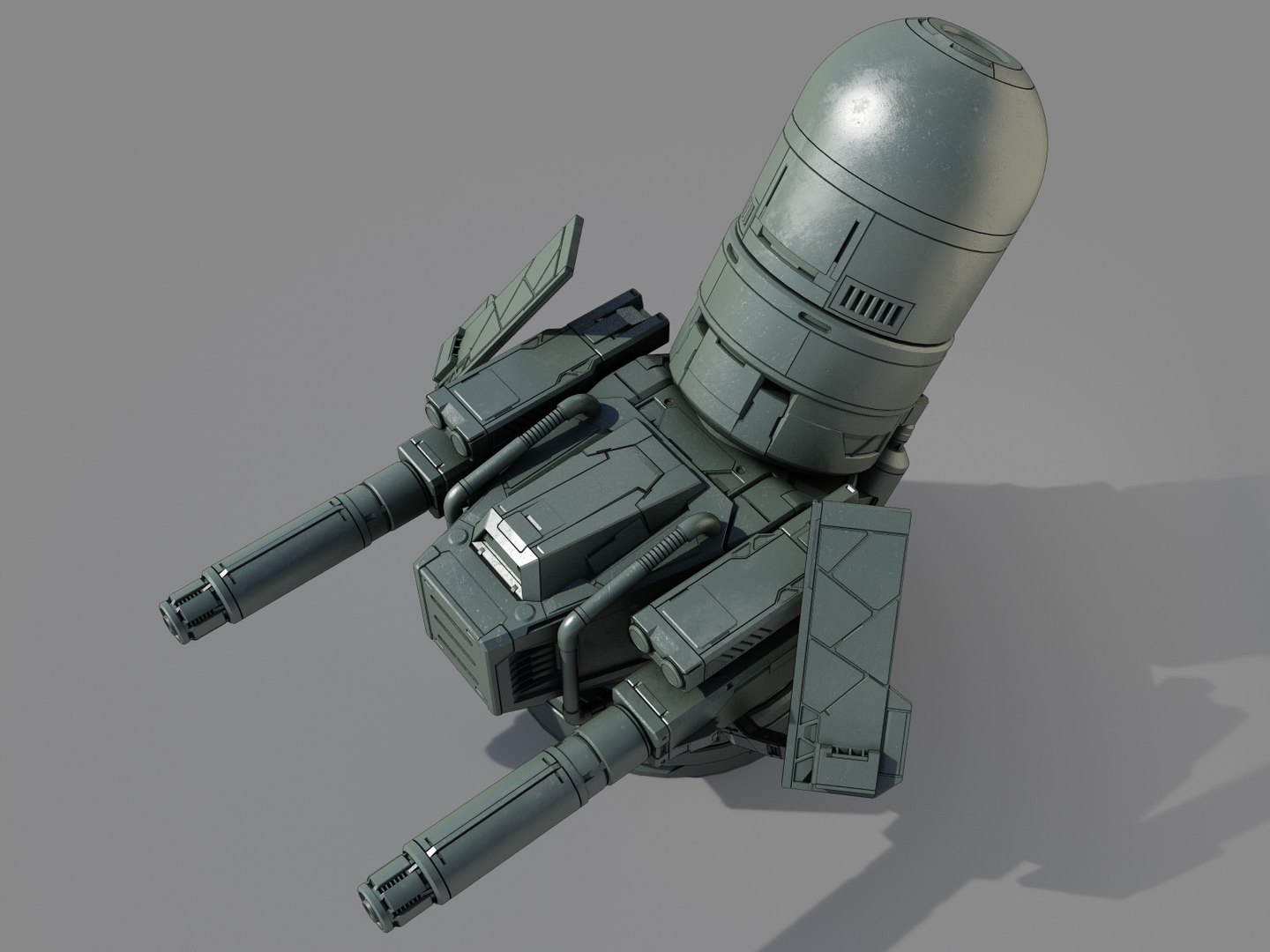 3D Turret Model - TurboSquid 1426270