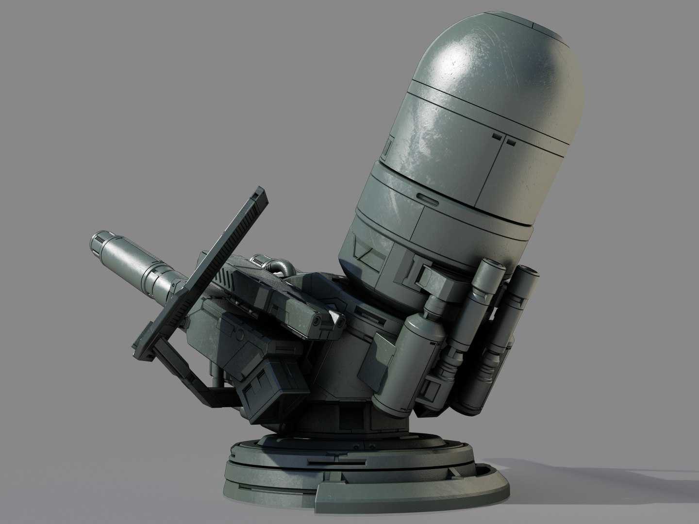 3D Turret Model - TurboSquid 1426270