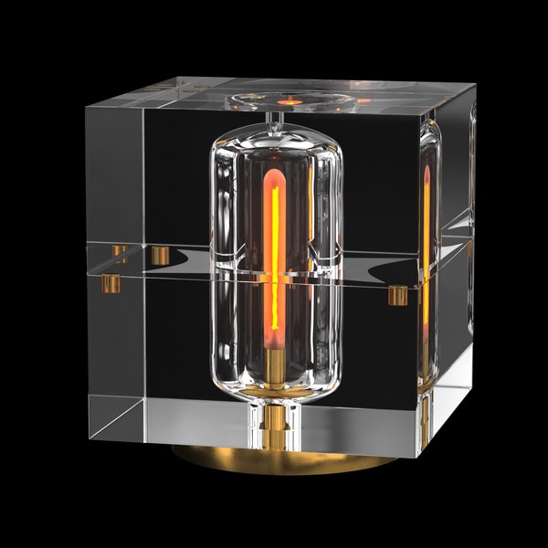 3D GLACON SQUARE TABLE LAMP model - TurboSquid 1896429