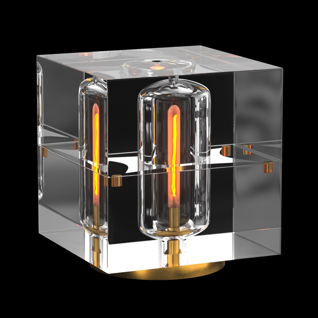 3D GLACON SQUARE TABLE LAMP model - TurboSquid 1896429