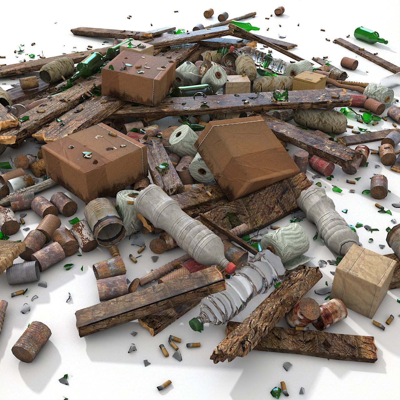 3d debris model