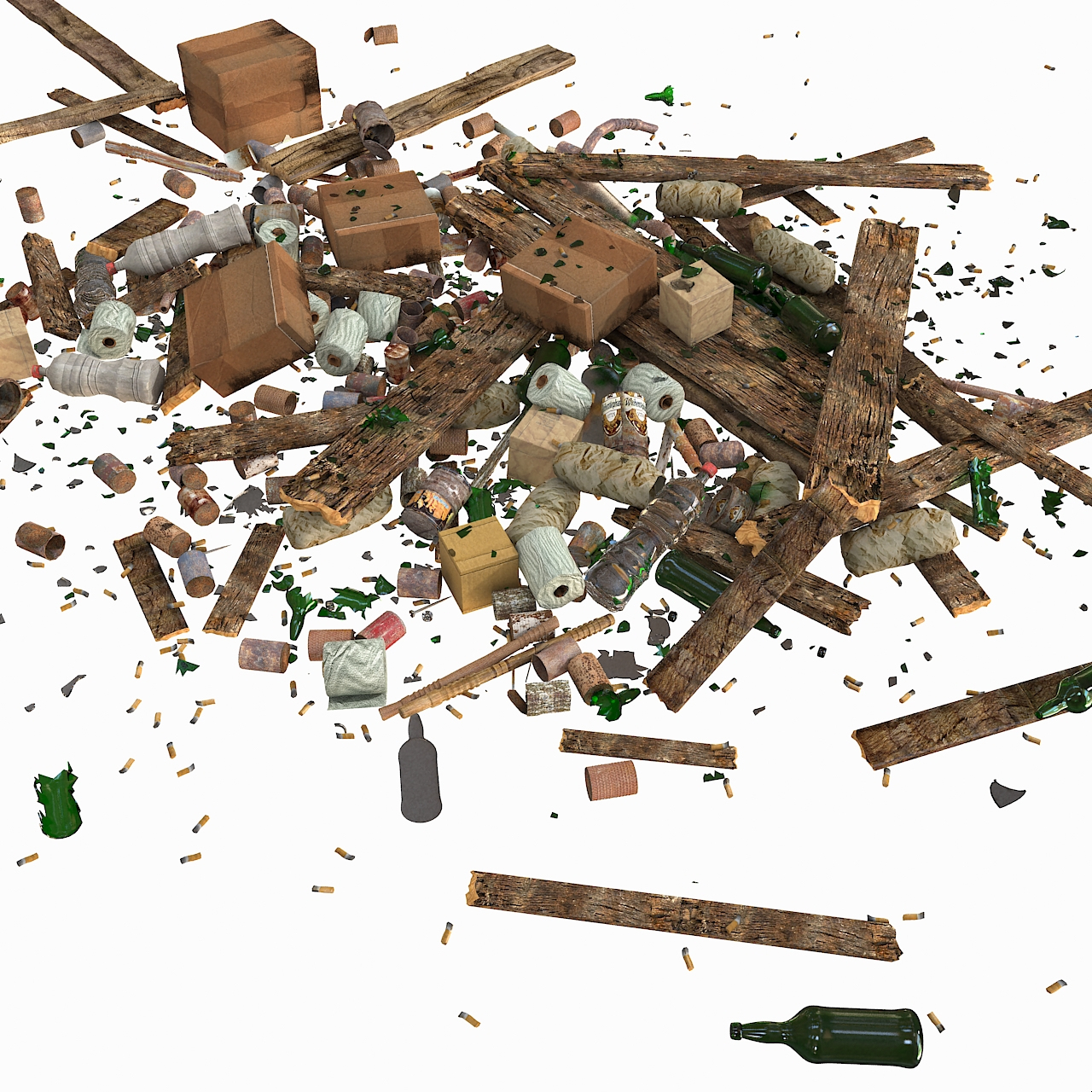 3d debris model
