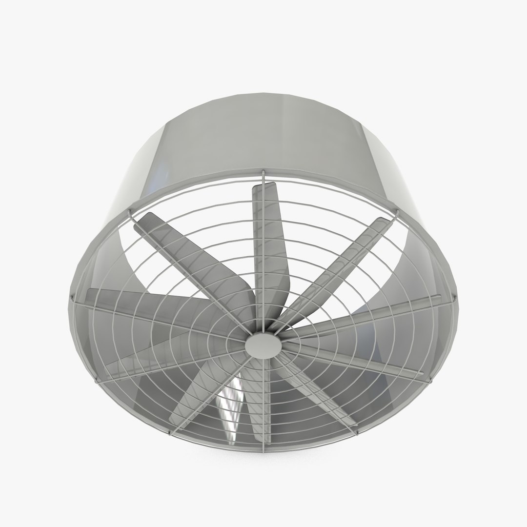 big industrial fan 3d 3ds
