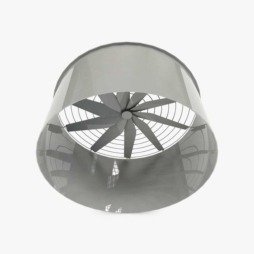 big industrial fan 3d 3ds