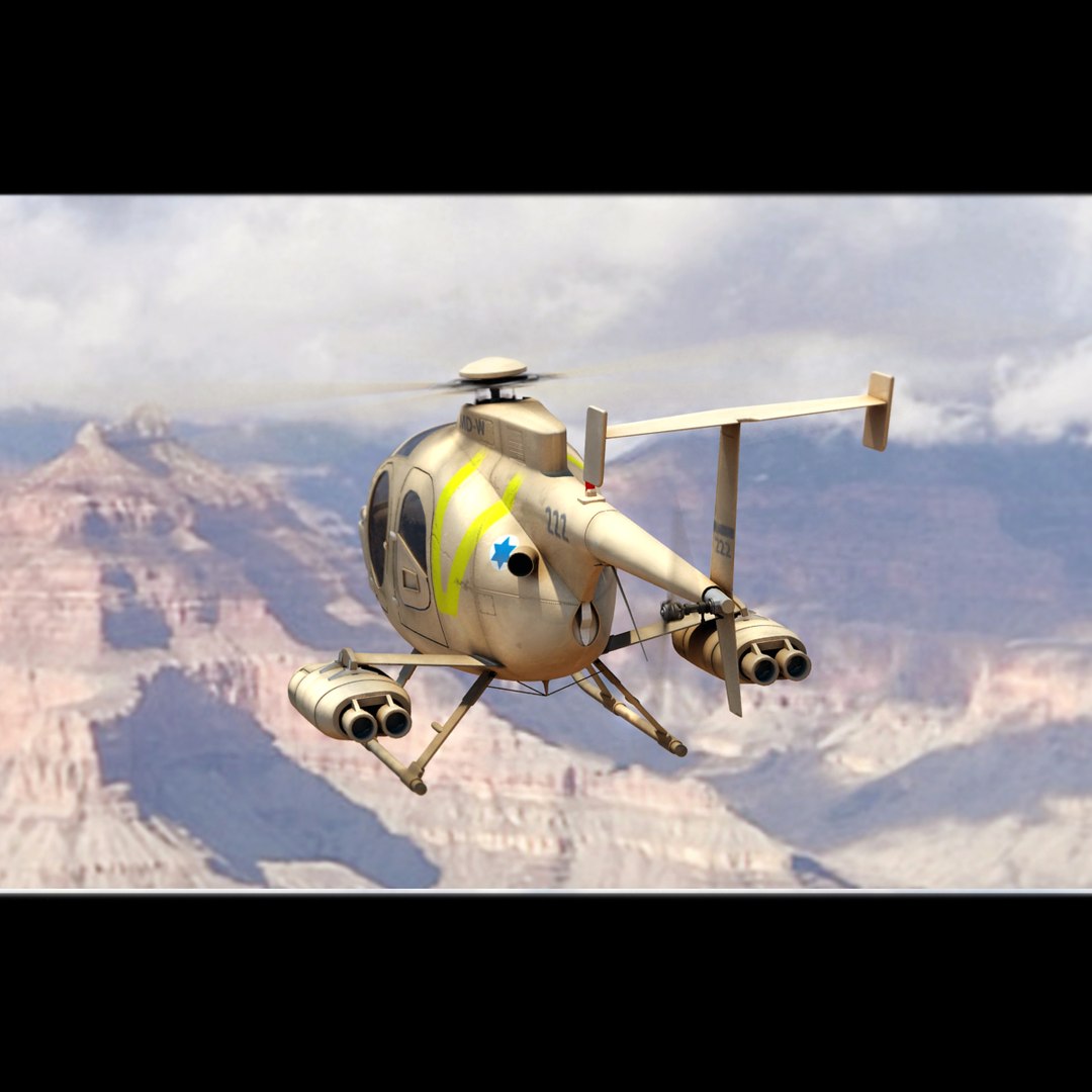 3d md 500 helicopter