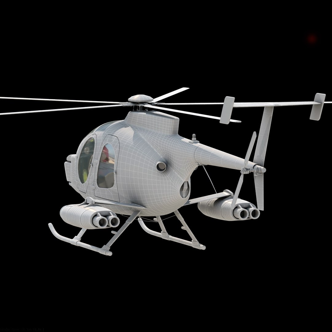 3d md 500 helicopter