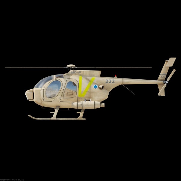 3d md 500 helicopter