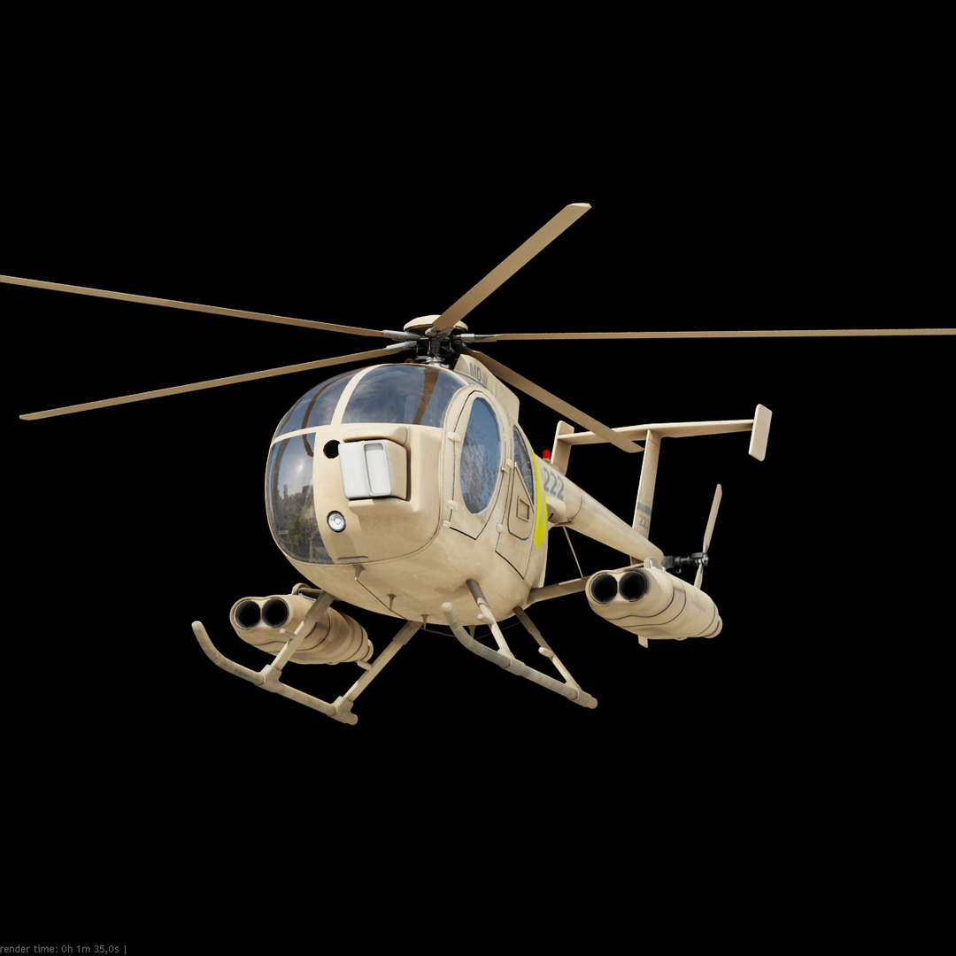 3d md 500 helicopter