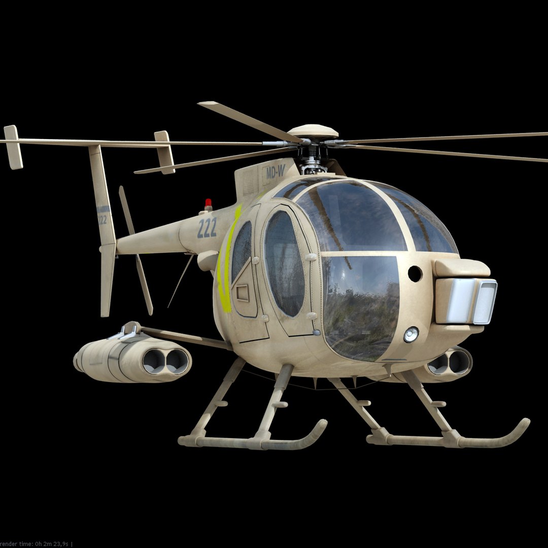 3d md 500 helicopter