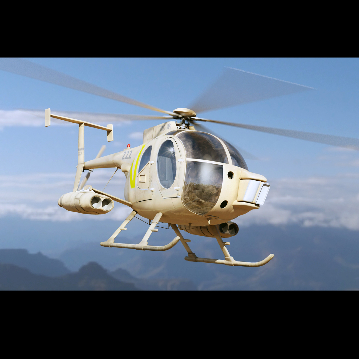 3d md 500 helicopter