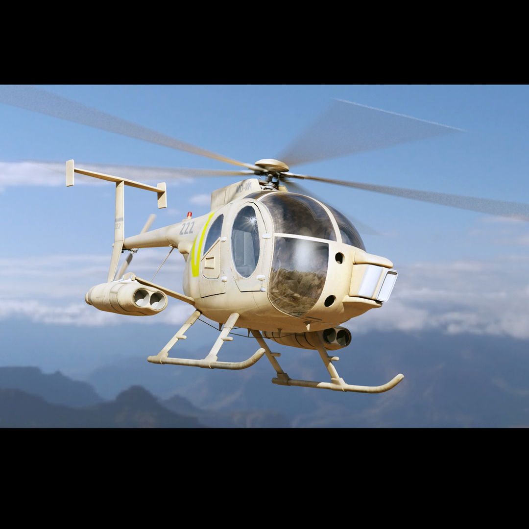 3d md 500 helicopter