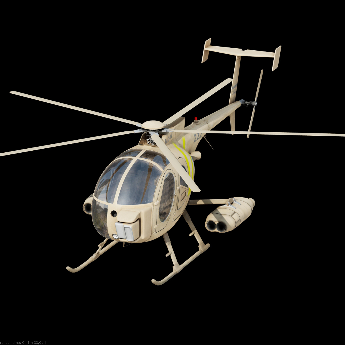 3d md 500 helicopter