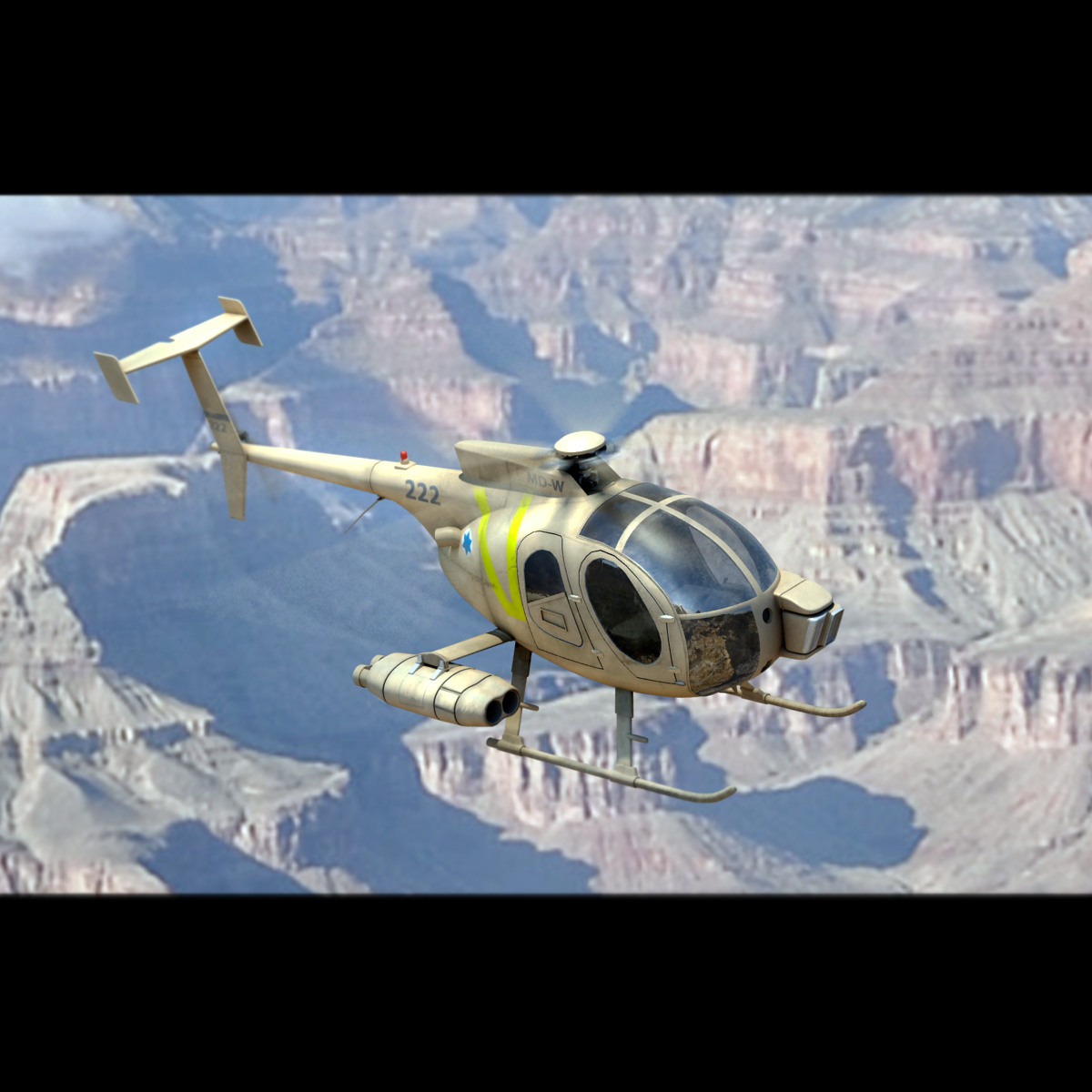 3d md 500 helicopter
