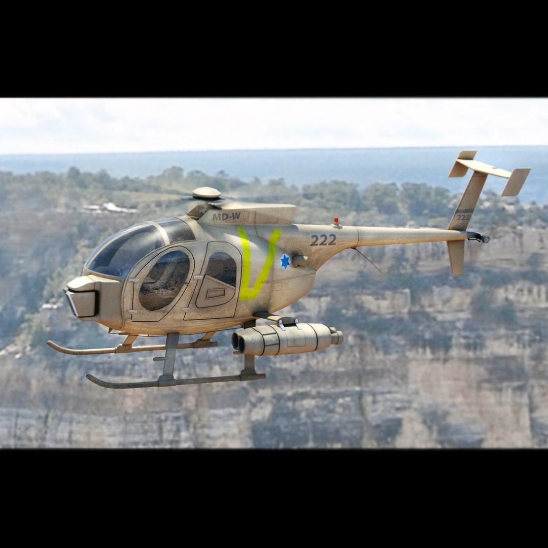 3d md 500 helicopter