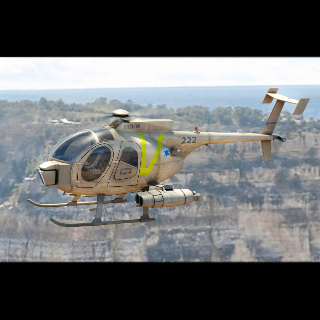 3d md 500 helicopter