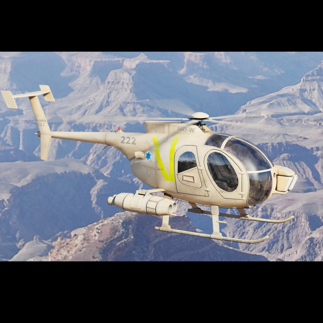 3d md 500 helicopter