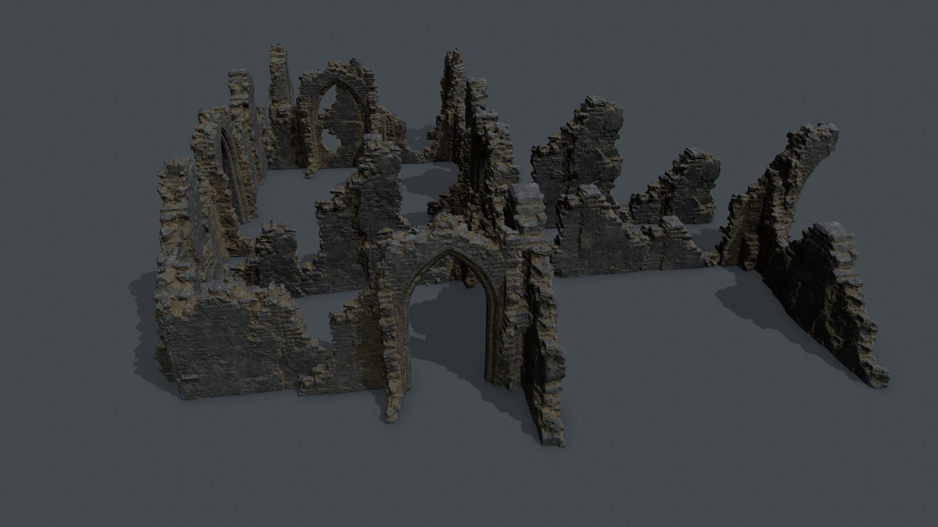 Old Ruins Model - TurboSquid 2349969