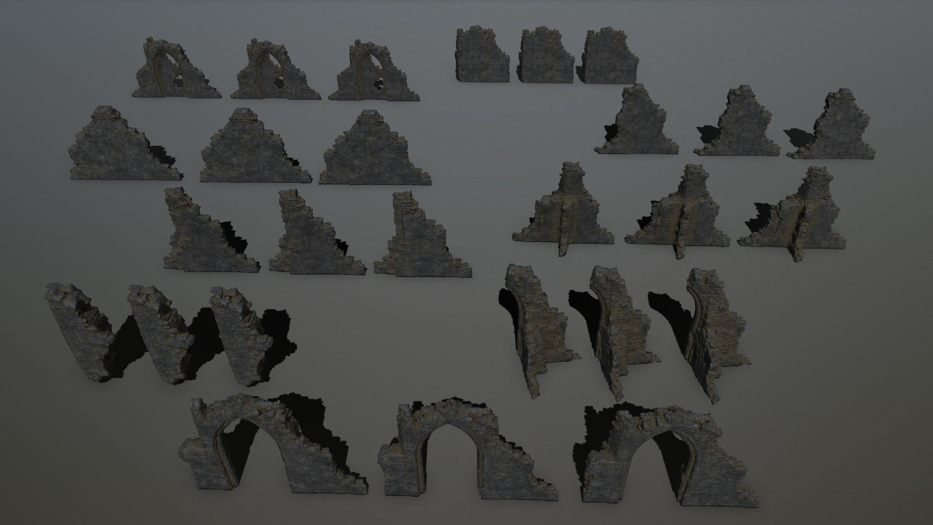 Old Ruins Model - TurboSquid 2349969