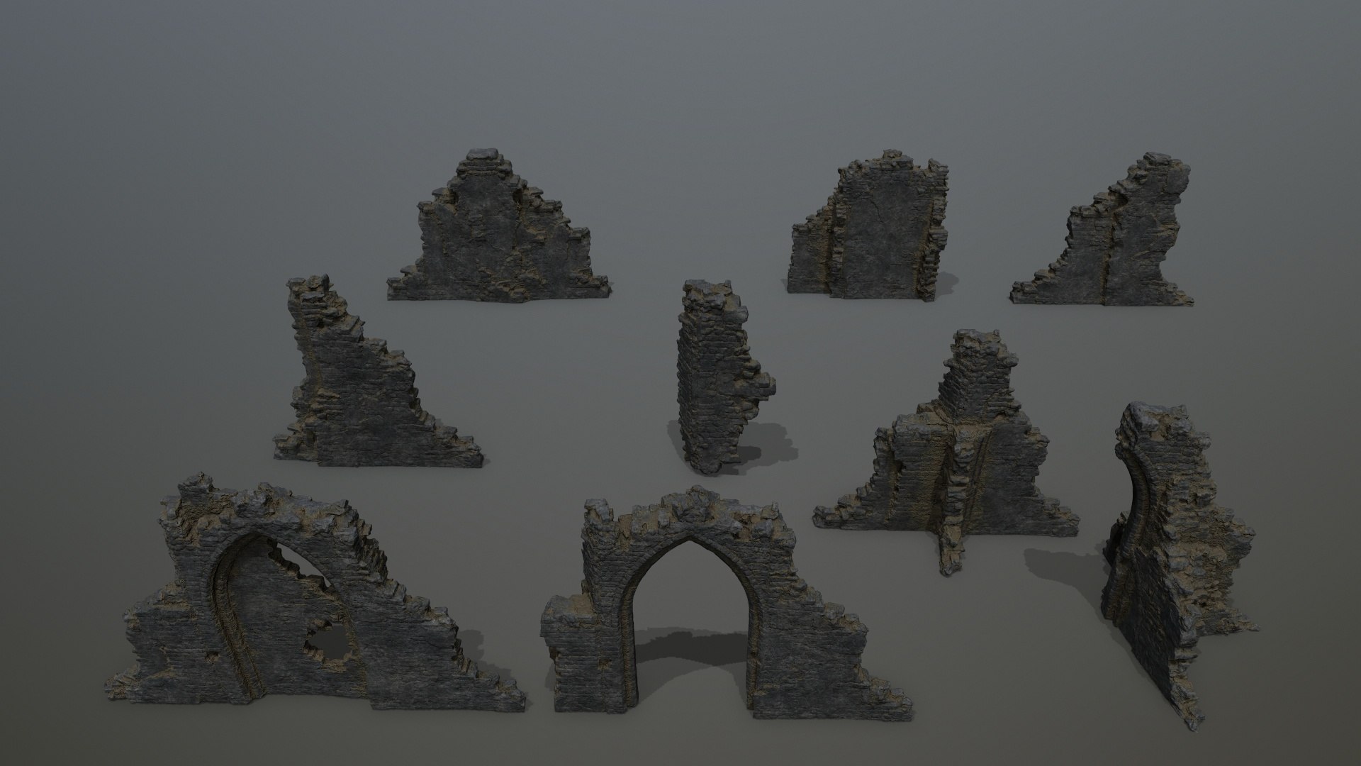 Old Ruins Model - TurboSquid 2349969