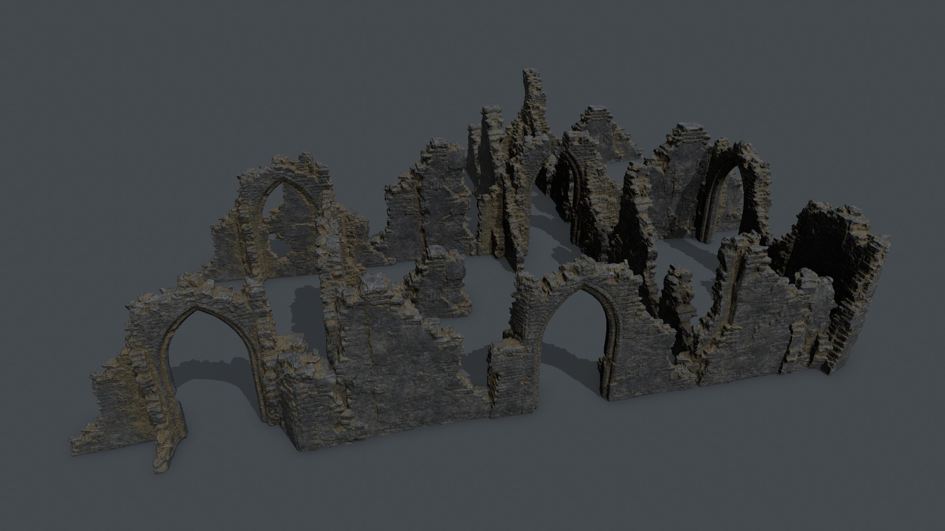 Old Ruins Model - TurboSquid 2349969