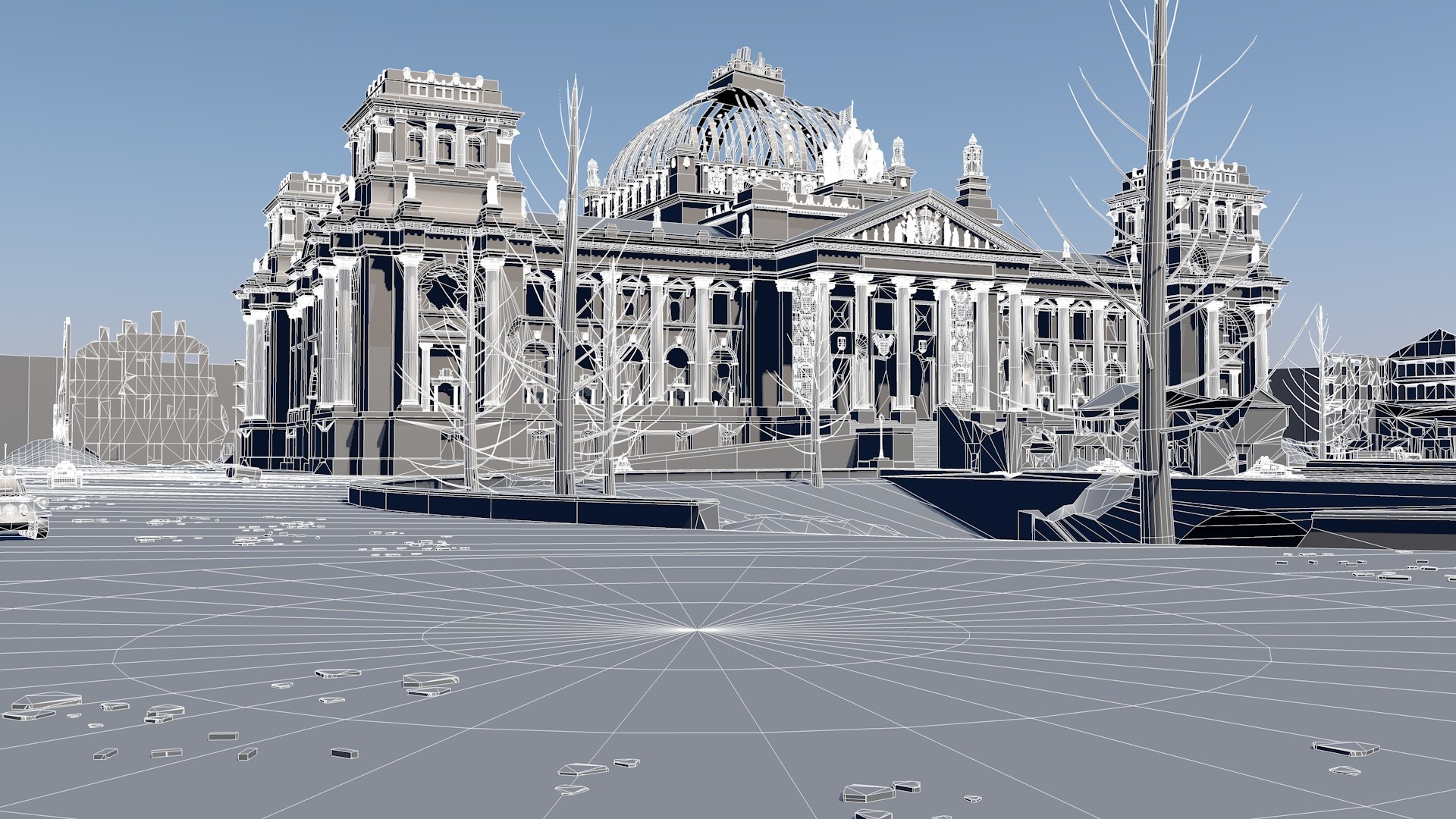 3D Reichstag 1945 Berlin - TurboSquid 1615049