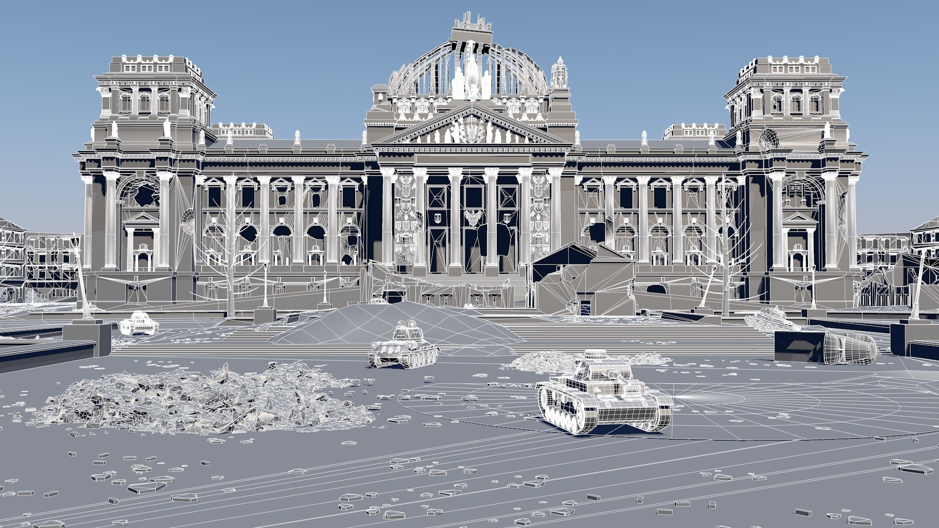3D reichstag 1945 berlin - TurboSquid 1615049