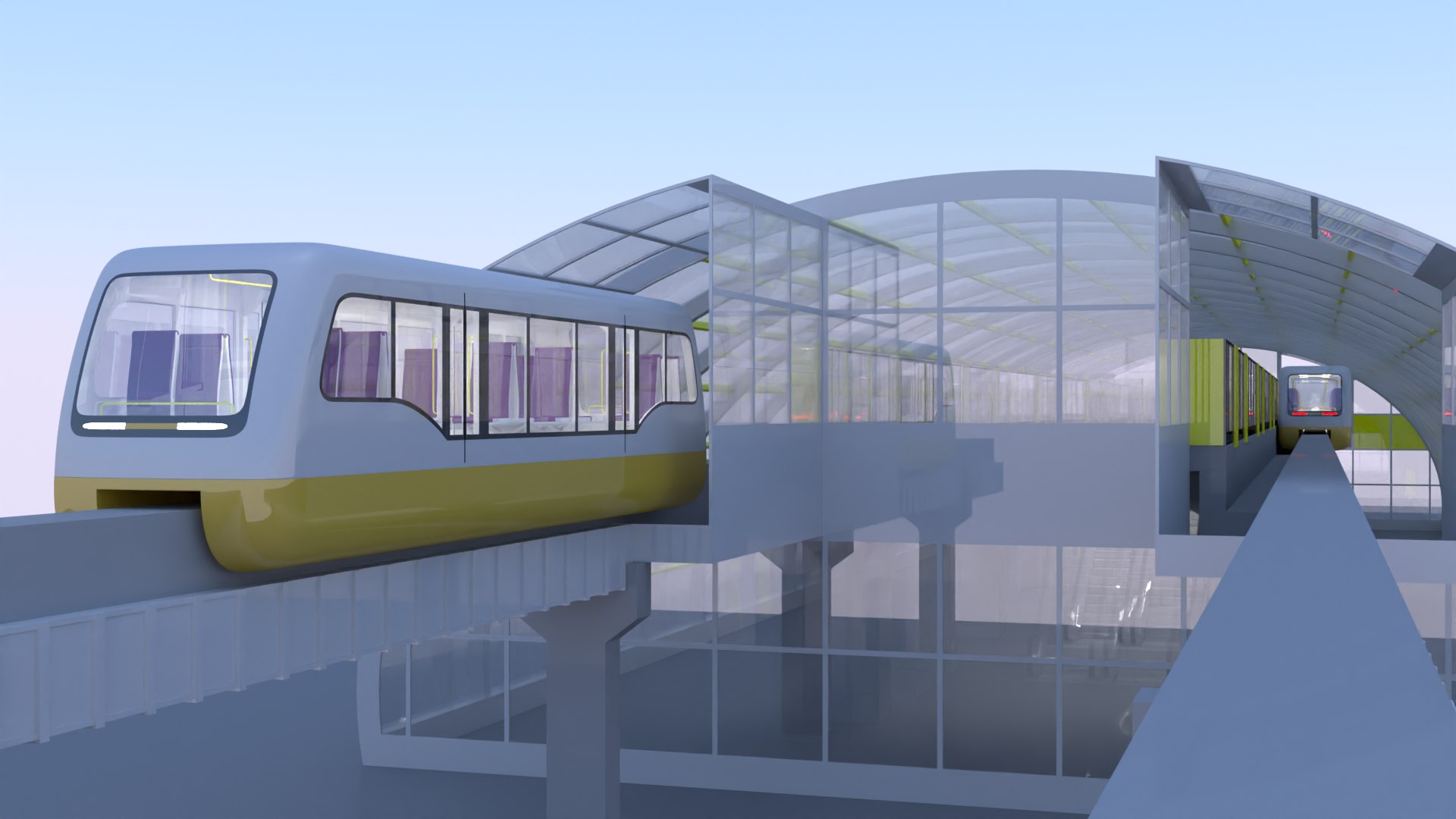 Monorail Stations Collection 3D - TurboSquid 1993446