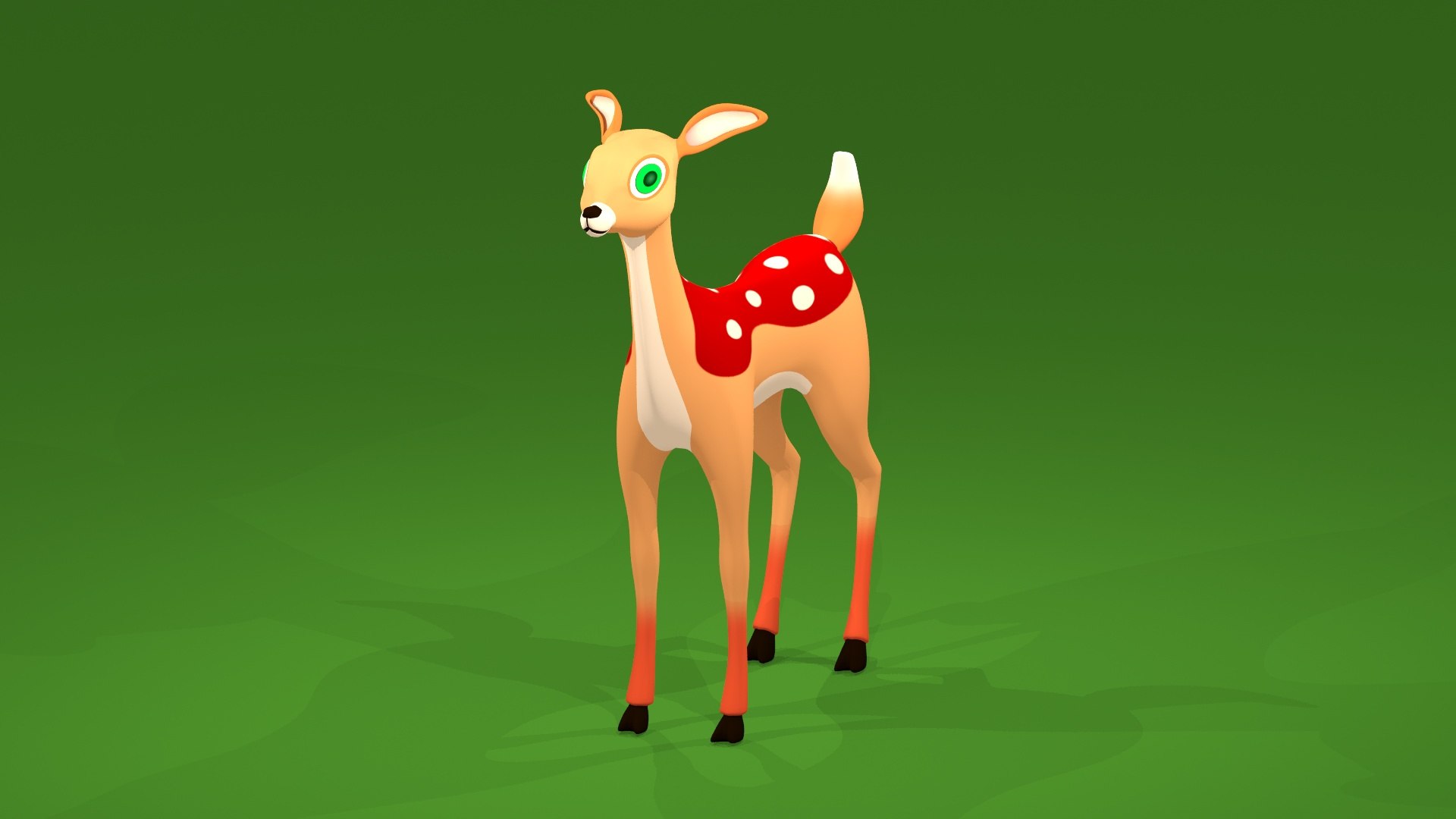 3D Model Deer Cartoon Collection - TurboSquid 1835702
