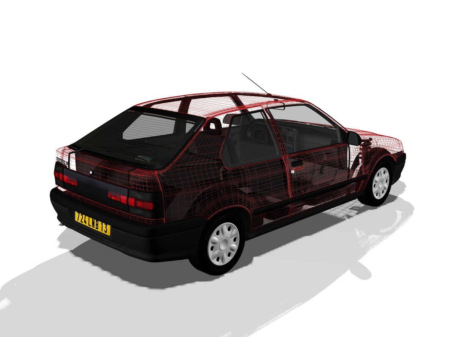 Renault 19 Commercial 3D Model - TurboSquid 2047293