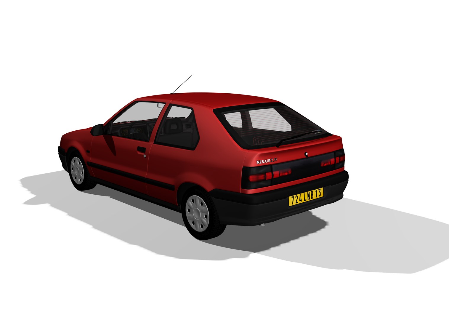 Renault 19 Commercial 3D Model - TurboSquid 2047293