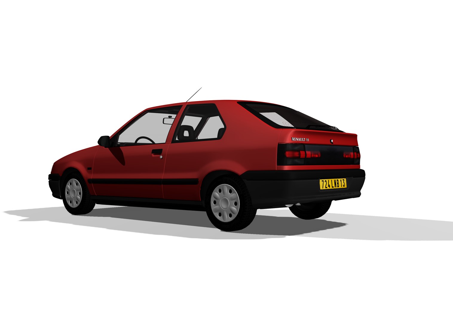 Renault 19 Commercial 3D Model - TurboSquid 2047293