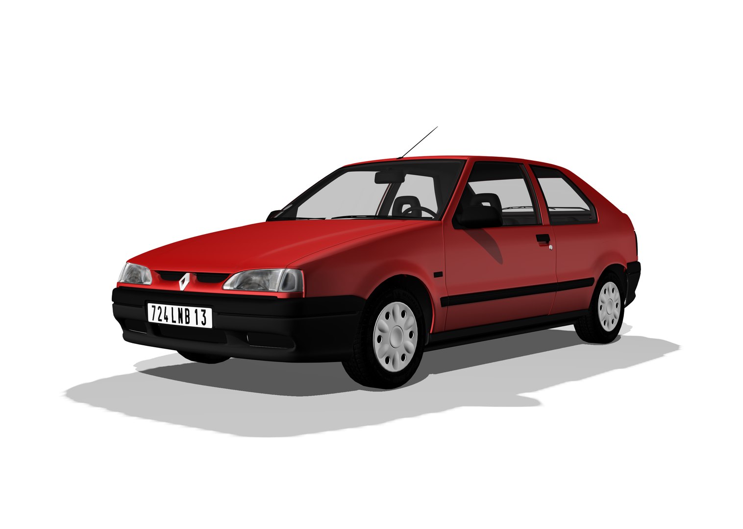 Renault 19 Commercial 3D Model - TurboSquid 2047293