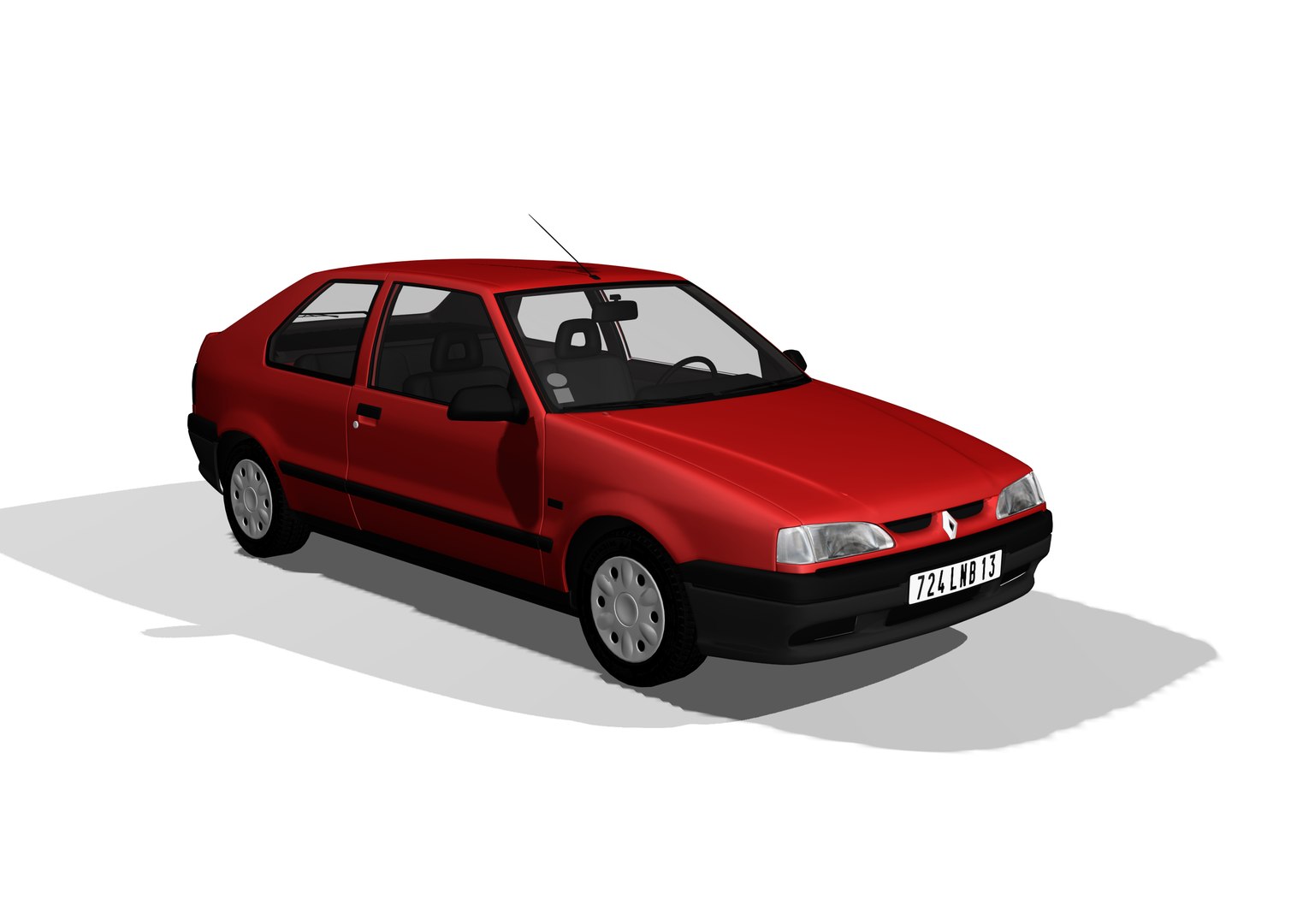 Renault 19 Commercial 3D Model - TurboSquid 2047293