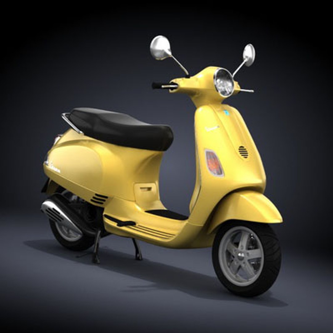 Vespa 1972 200 3d Model