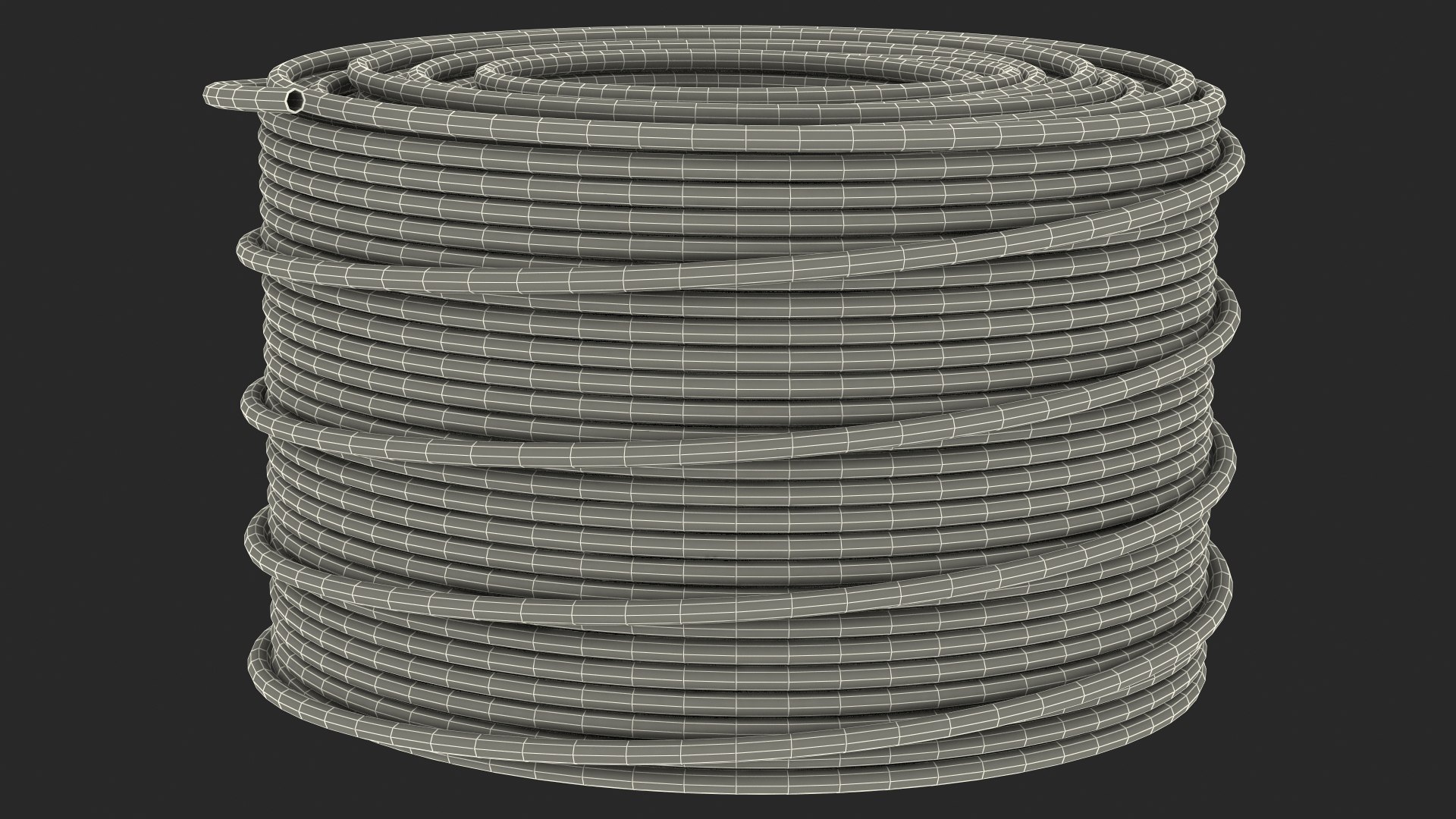 3D orange electrical conduit model - TurboSquid 1684449