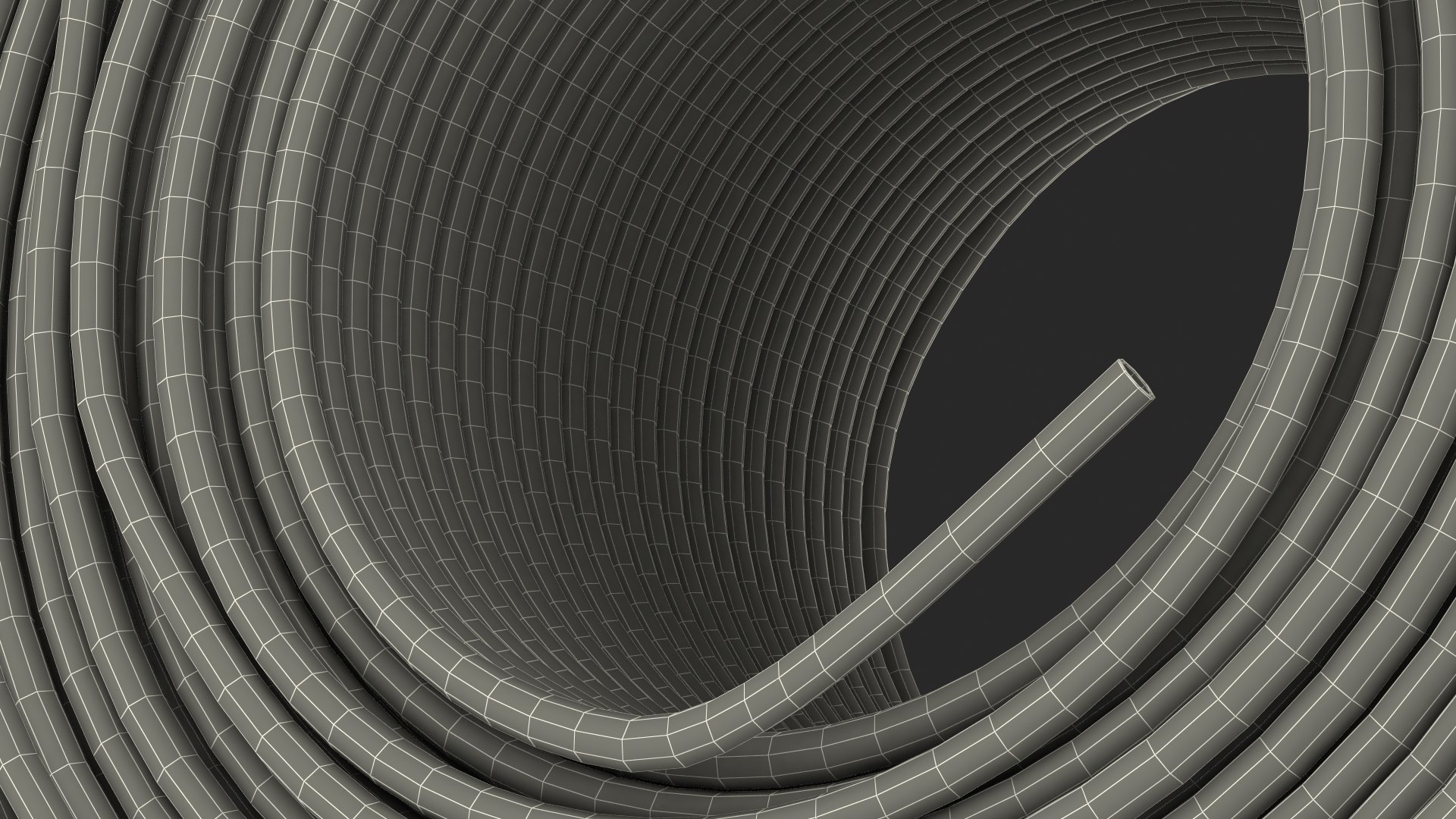 3D orange electrical conduit model - TurboSquid 1684449