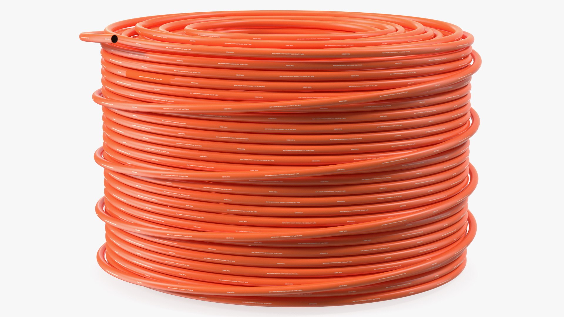 3D orange electrical conduit model - TurboSquid 1684449