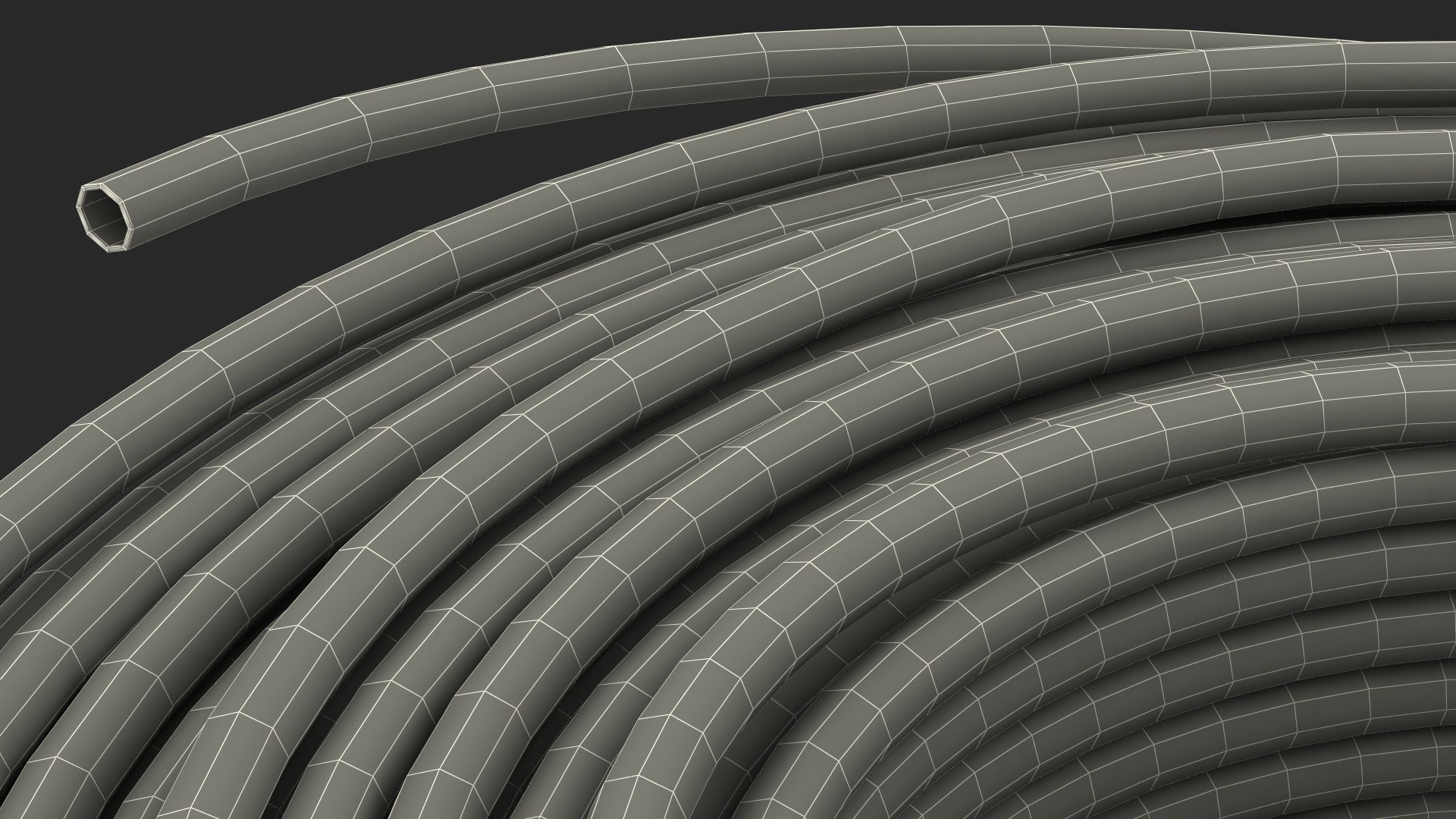 3D orange electrical conduit model - TurboSquid 1684449