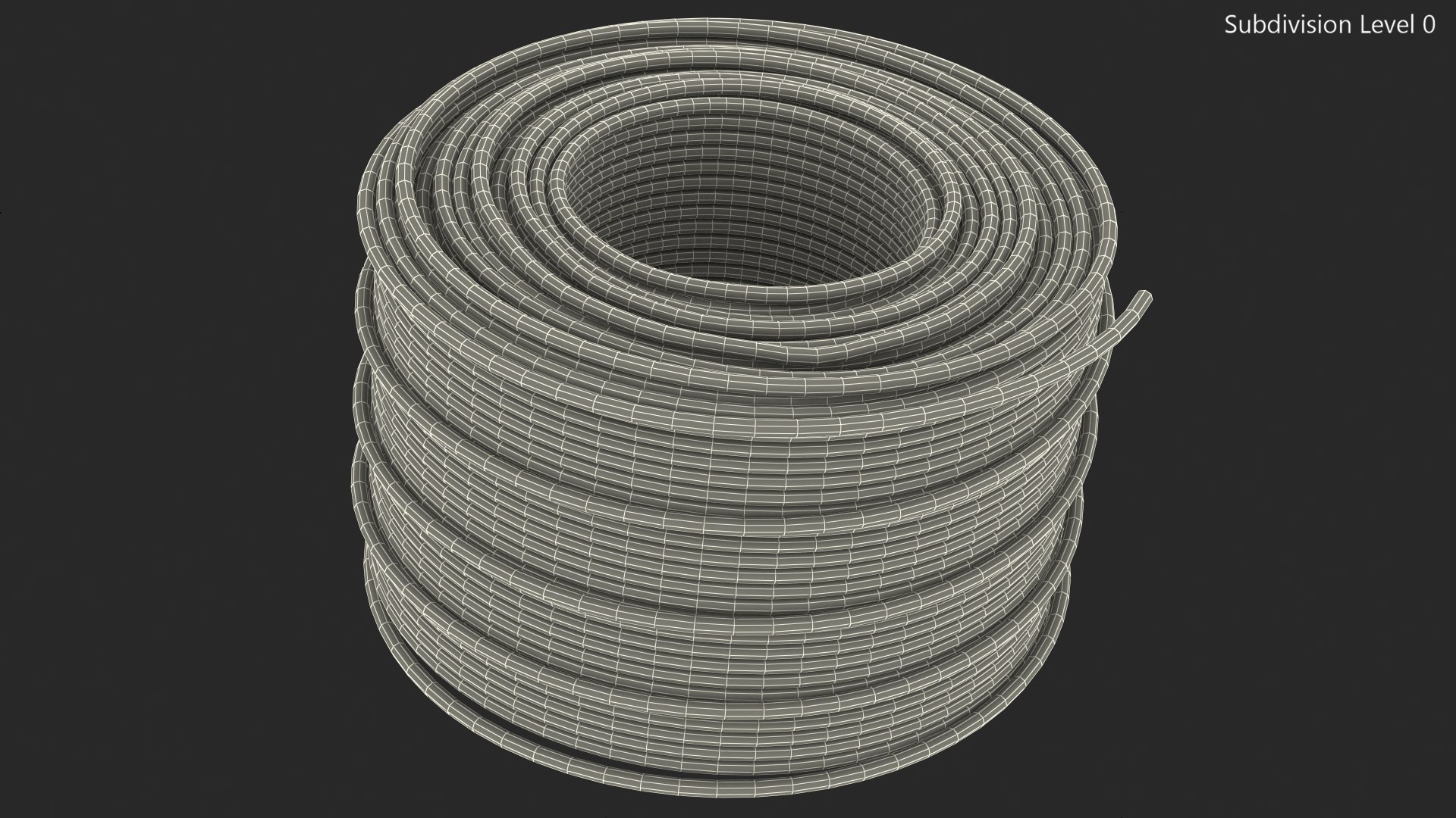 3D orange electrical conduit model - TurboSquid 1684449
