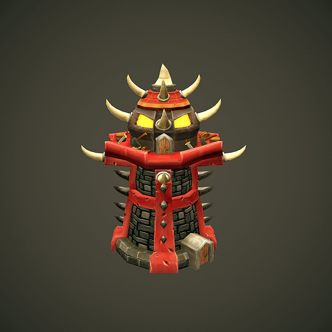 3d model tower orc