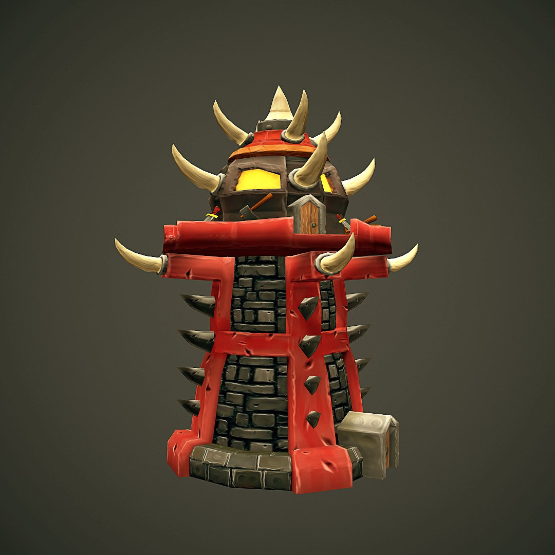 3d model tower orc