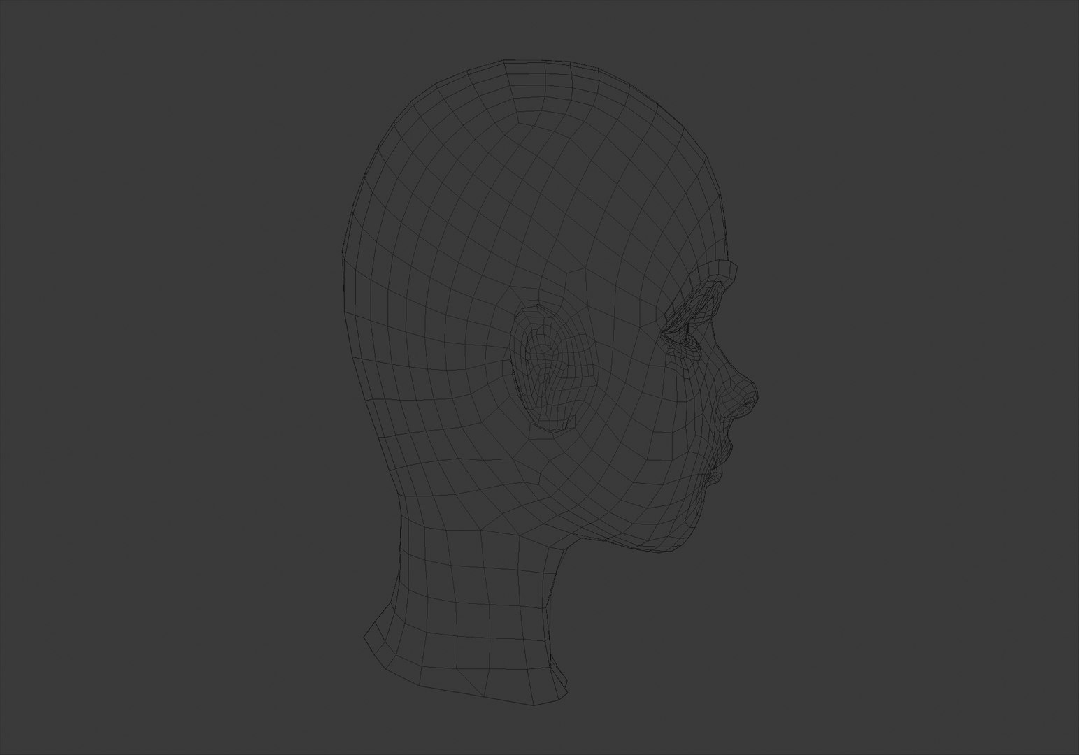 Basic Female Head 3D Model - TurboSquid 1959312