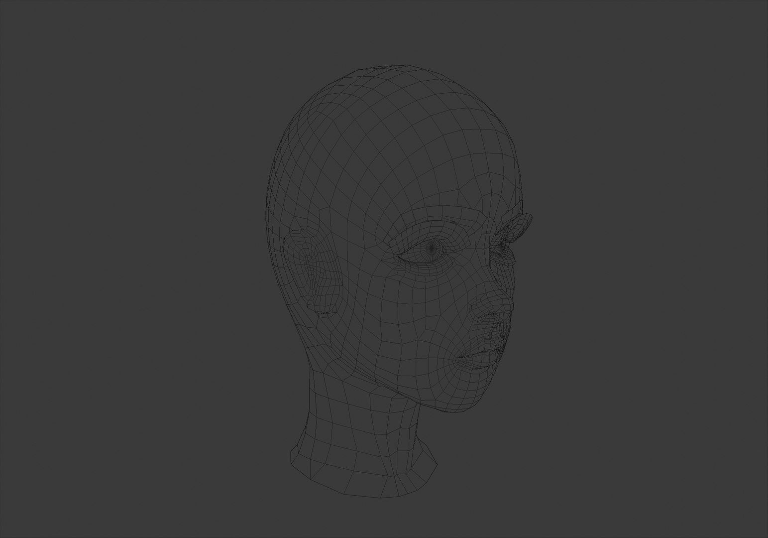 Basic Female Head 3D Model - TurboSquid 1959312