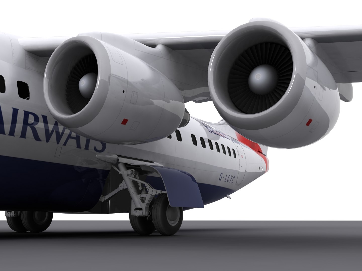 Bae 146-200 Avro Rj85 3d Model