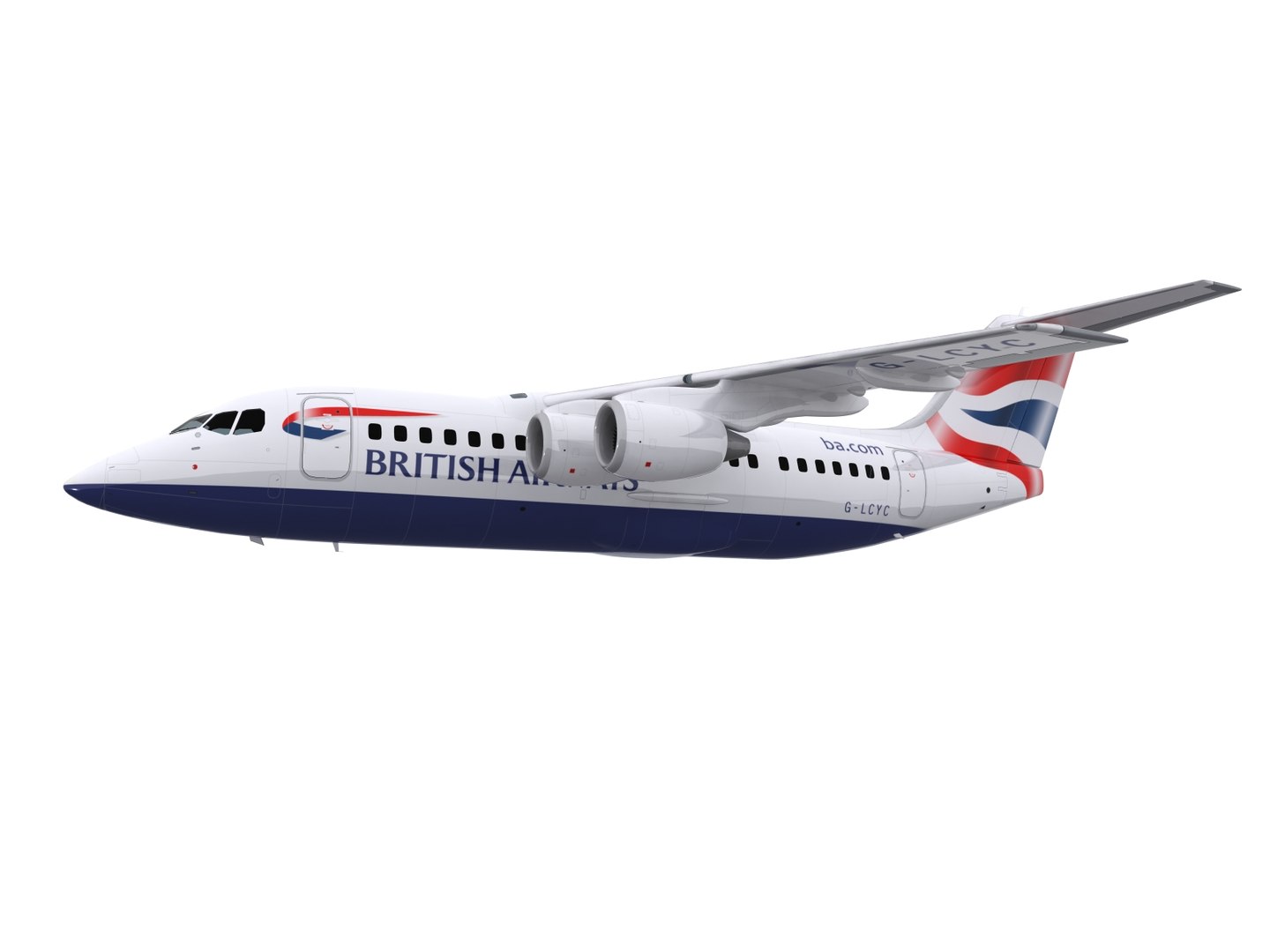 Bae 146-200 Avro Rj85 3d Model