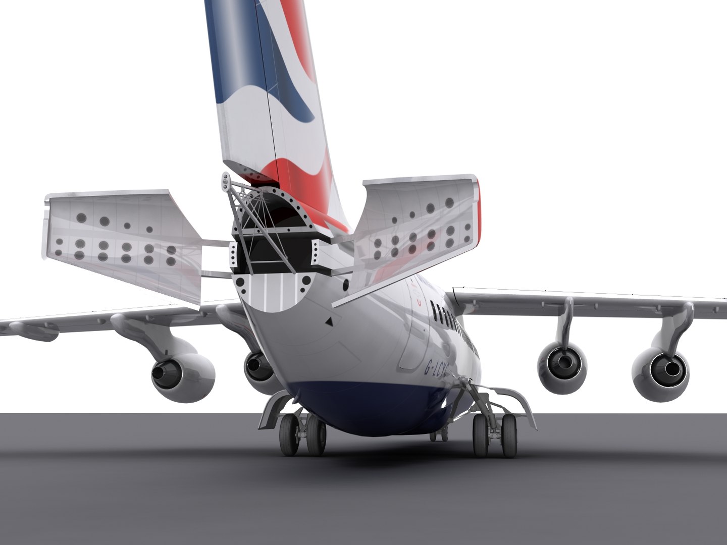 Bae 146-200 Avro Rj85 3d Model