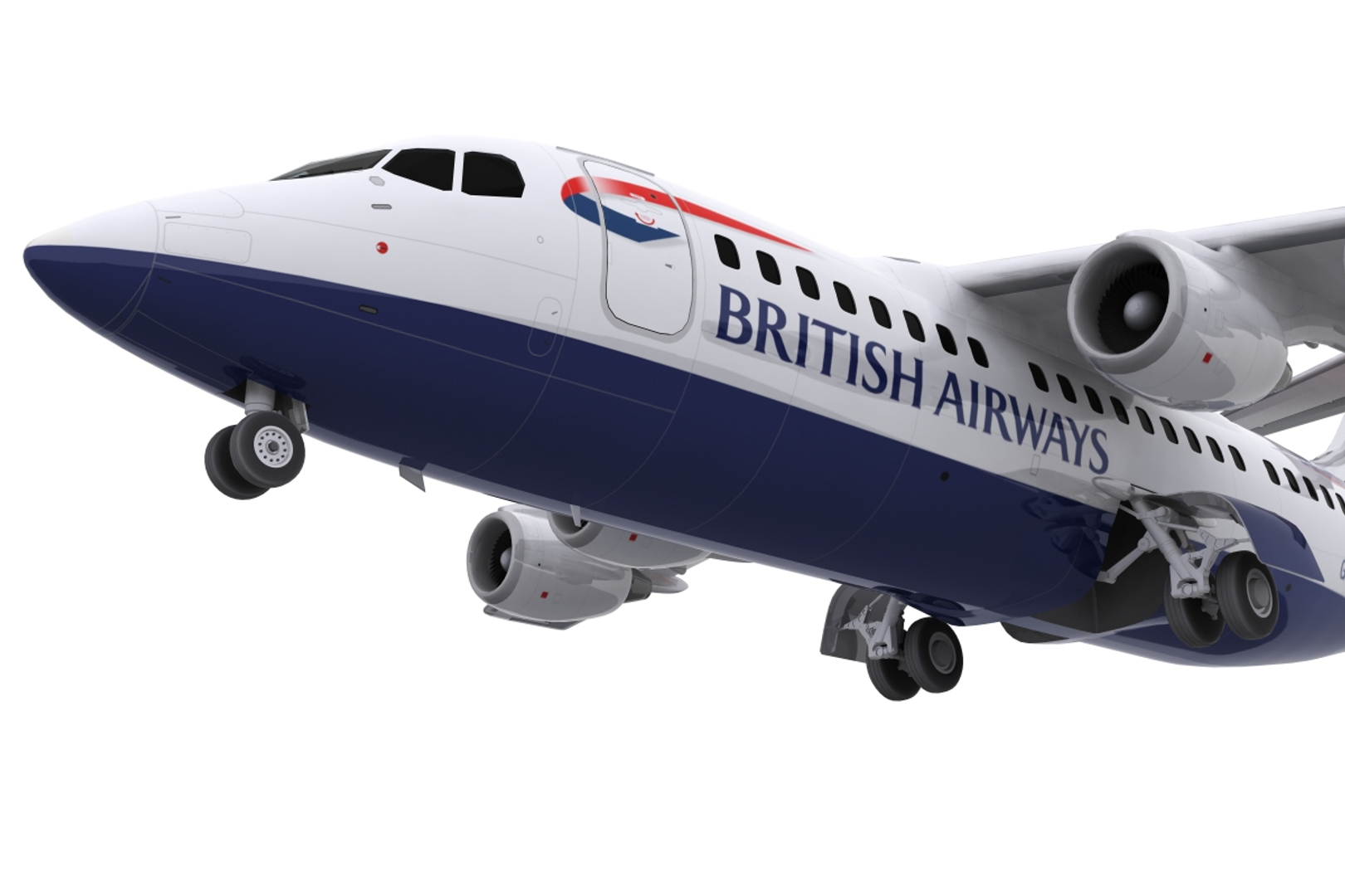 Bae 146-200 Avro Rj85 3d Model