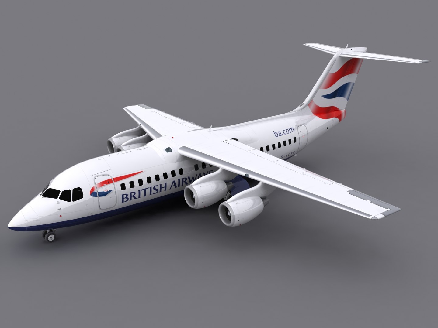 Bae 146-200 Avro Rj85 3d Model