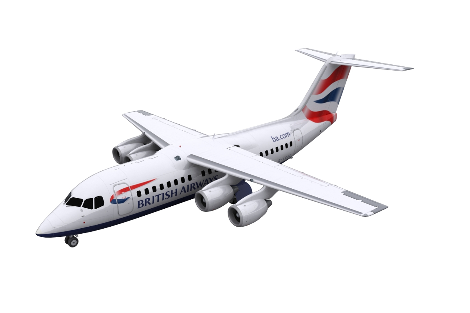 Bae 146-200 Avro Rj85 3d Model