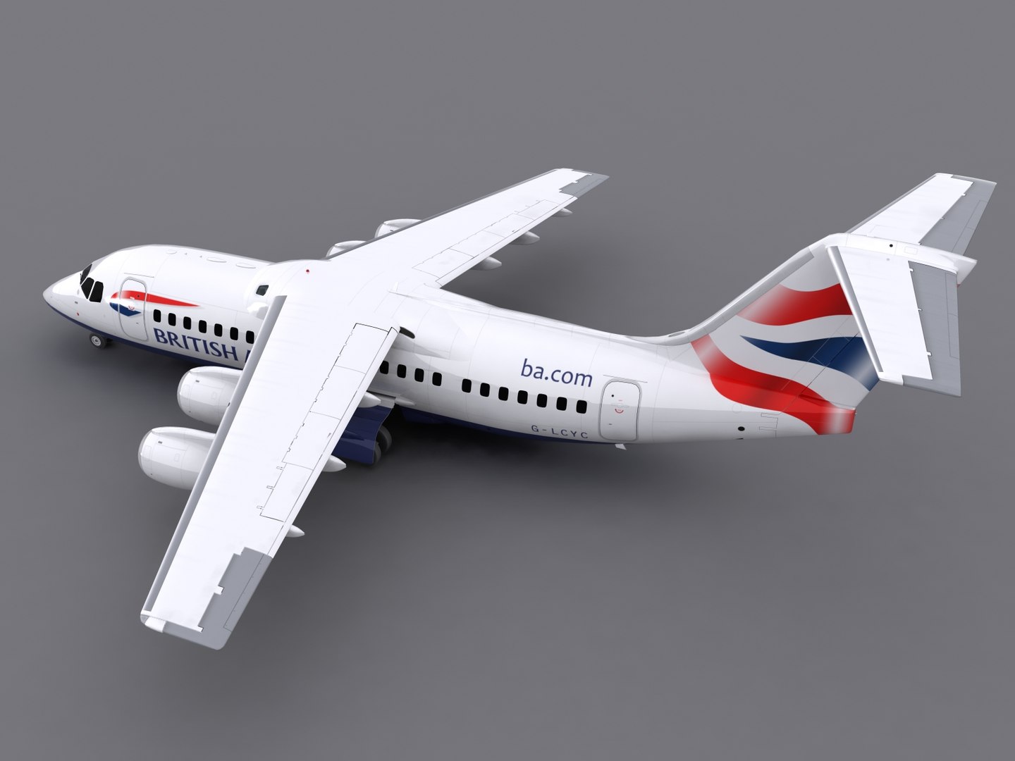 Bae 146-200 Avro Rj85 3d Model
